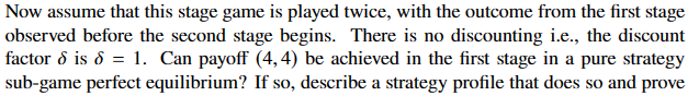 Solved Consider the following simultaneous-move game between | Chegg.com