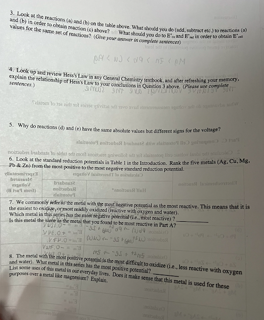 Solved Standard Reduction Potentials: Ag+ + e- -> Ag | Chegg.com