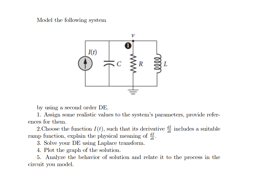 Solved Model the following system by using a second order | Chegg.com
