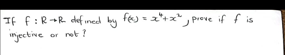 Solved If \\( f: R \\rightarrow R \\) defined by \\( | Chegg.com