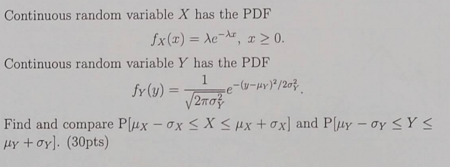 Solved Continuous random variable X has the PDF | Chegg.com