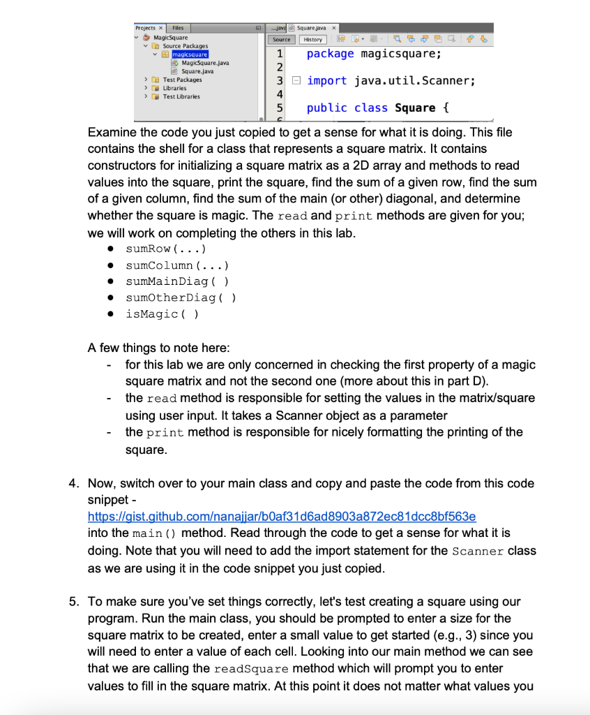 ITSC 1213 - Magic Square Introduction One interesting | Chegg.com