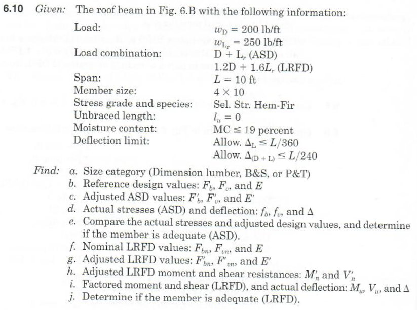 Solved Find: a. Size category (Dimension lumber, B\&S, or | Chegg.com