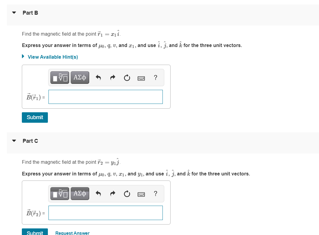 Solved Part A A particle with positive charge q is moving | Chegg.com