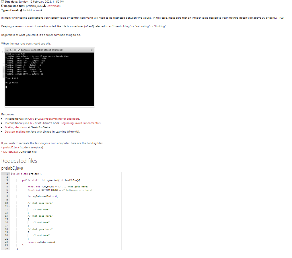 Solved Due date: Sunday, 12 February 2023,11:59 PM D | Chegg.com