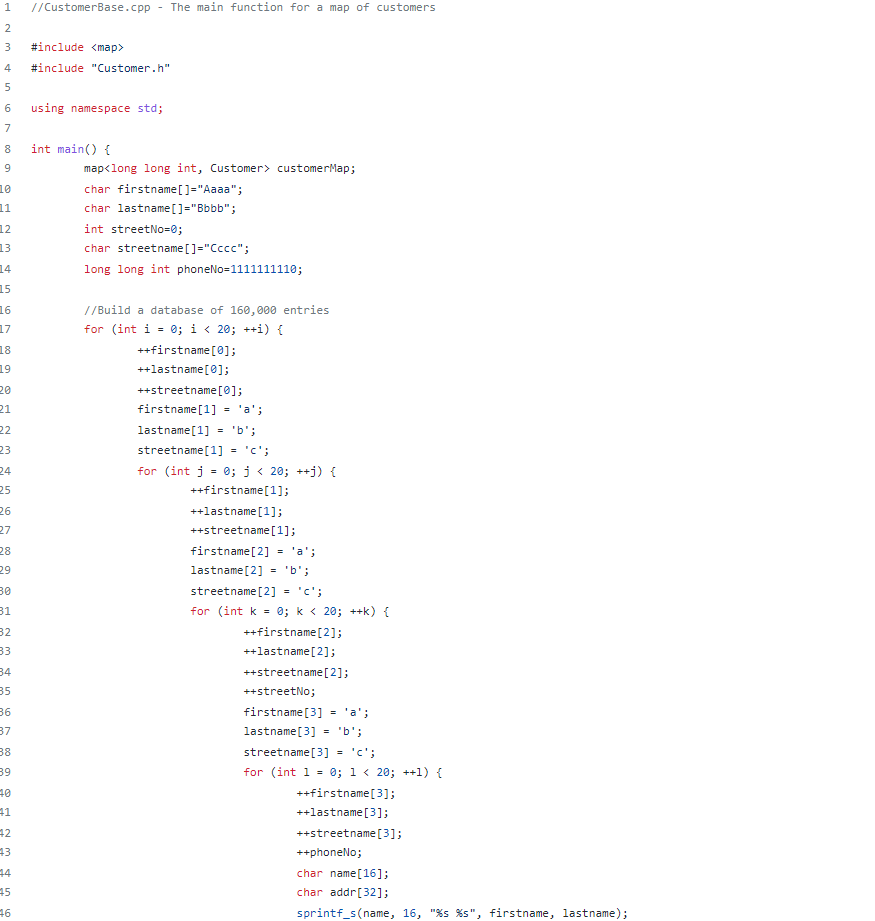 Solved All the code files format are given below: Please | Chegg.com
