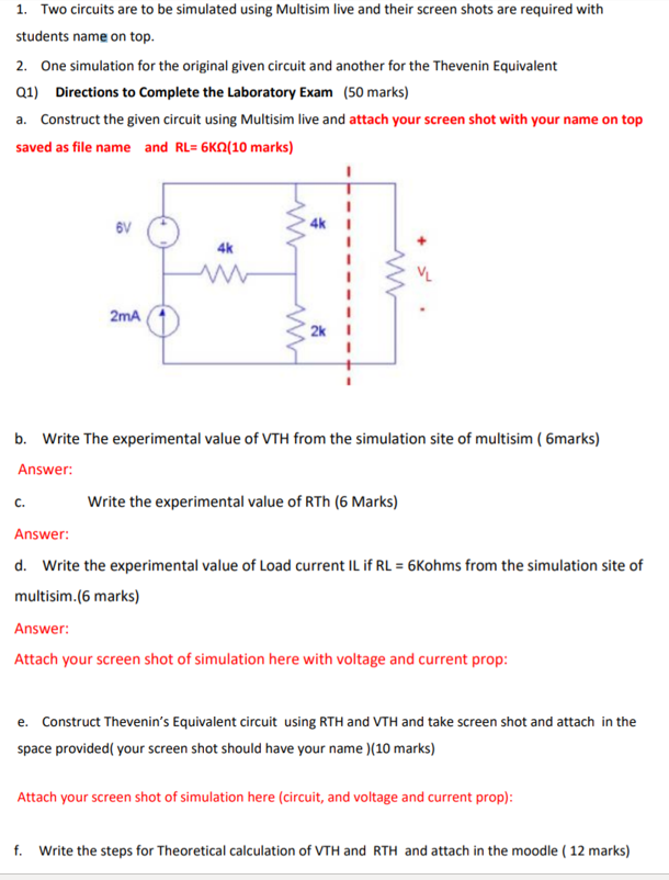 Solved 1. Two circuits are to be simulated using Multisim | Chegg.com