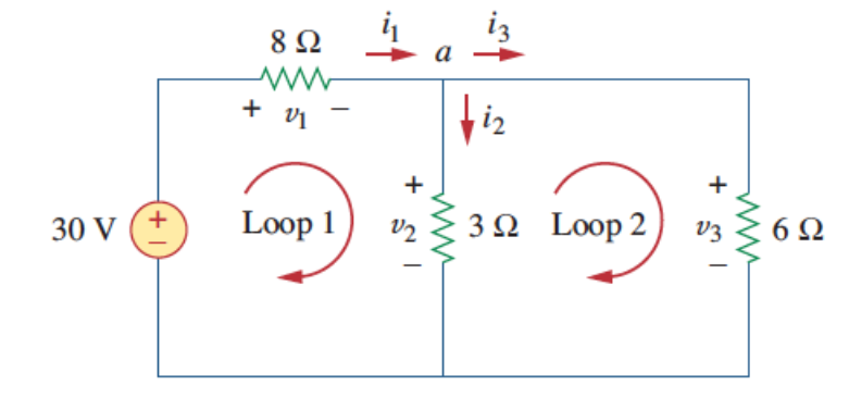 Solved For the circuit below, Find the voltages and currents | Chegg.com