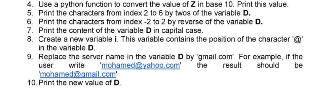Solved 4. Use a python function to convert the value of Z in | Chegg.com