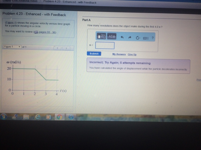 Solved Shows the angular velocity versus time graph for a | Chegg.com