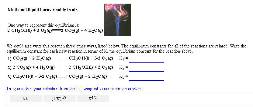 Solved Methanol liquid burns readily in air. One way to | Chegg.com