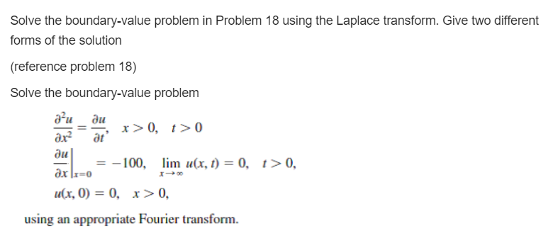 Solved Solve the boundary-value problem in Problem 18 using | Chegg.com