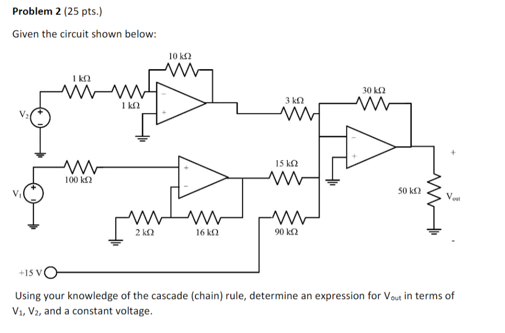 Solved Problem 2 (25 pts.) Given the circuit shown below: 30 | Chegg.com