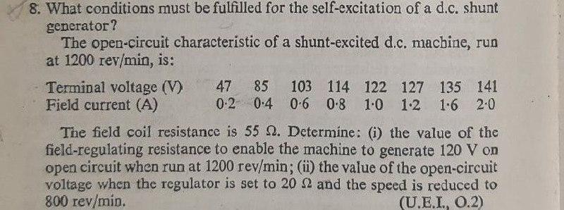 Solved 8. What conditions must be fulfilled for the | Chegg.com