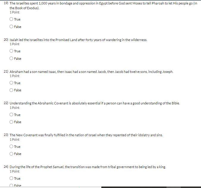 19) The Israelites spent 1,000 years in bondage and | Chegg.com