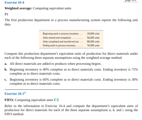Solved Weighted average: Computing equivalent units P1 The | Chegg.com
