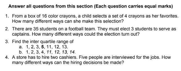 Solved Answer all questions from this section (Each question | Chegg.com