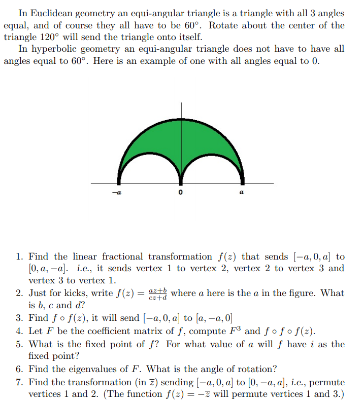In Euclidean geometry an equi-angular triangle is a | Chegg.com