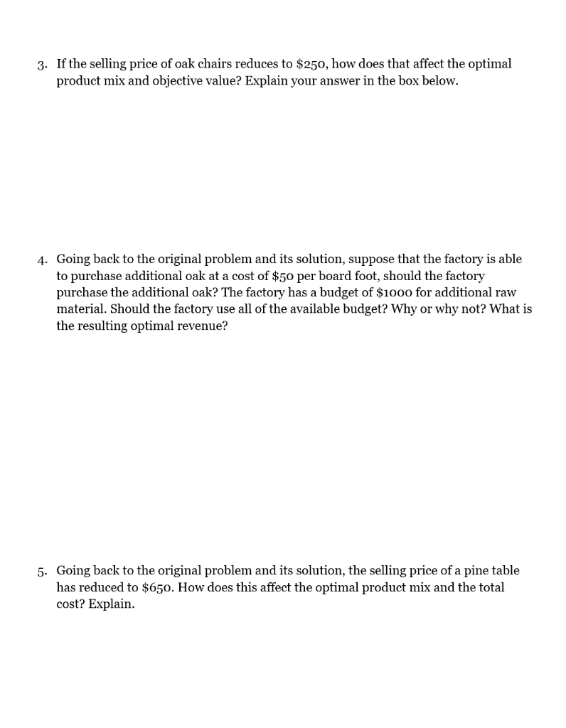 Solved Problem 2: Sensitivity Analysis 30 Points Total – 6 