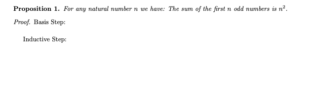 Solved Proposition 1. For any natural number n we have: The | Chegg.com