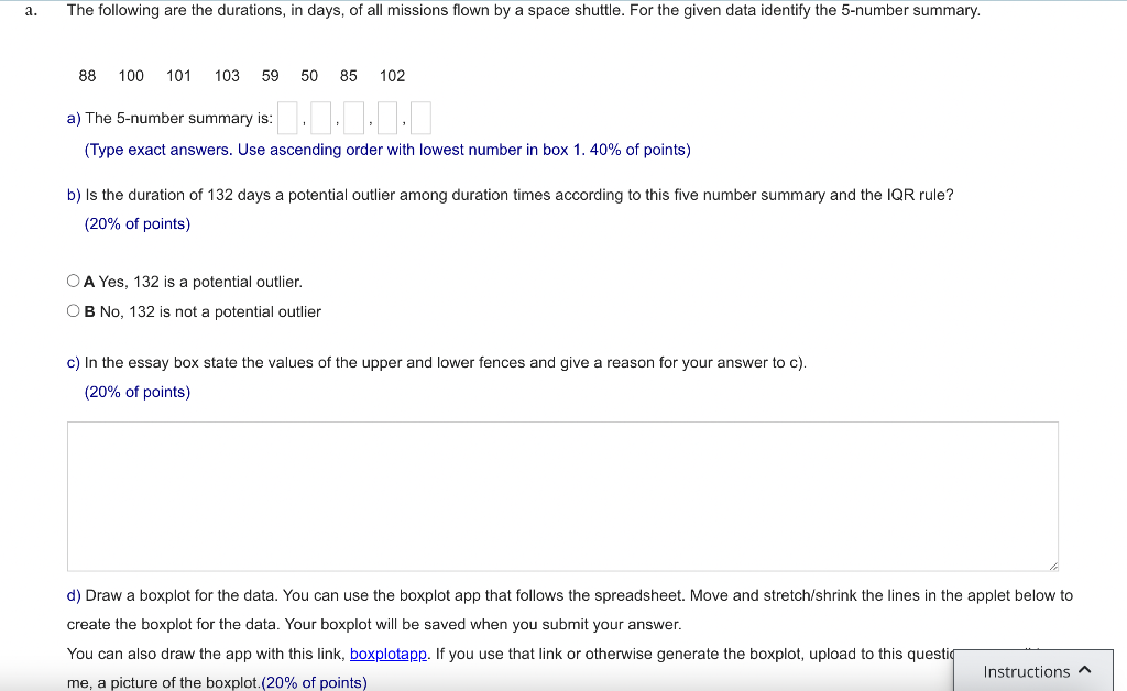 Solved The following are the durations, in days, of all | Chegg.com