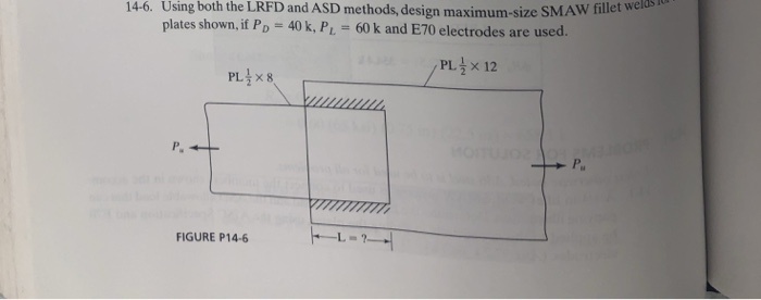 Solved 14-6. Using both the LRFD and ASD methods, design | Chegg.com