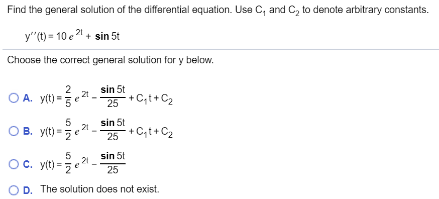 Solved Find the general solution of the differential | Chegg.com