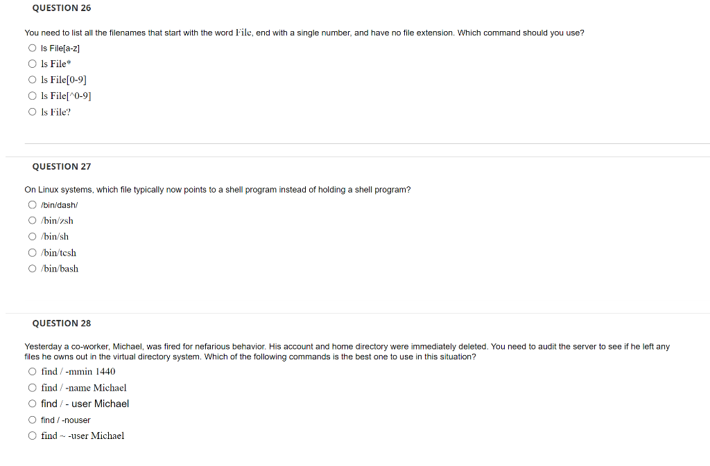 Solved You need to list all the filenames that start with | Chegg.com