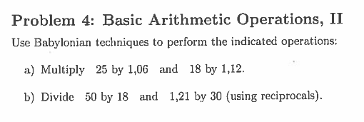 Solved Problem 4: Basic Arithmetic Operations, II Use | Chegg.com