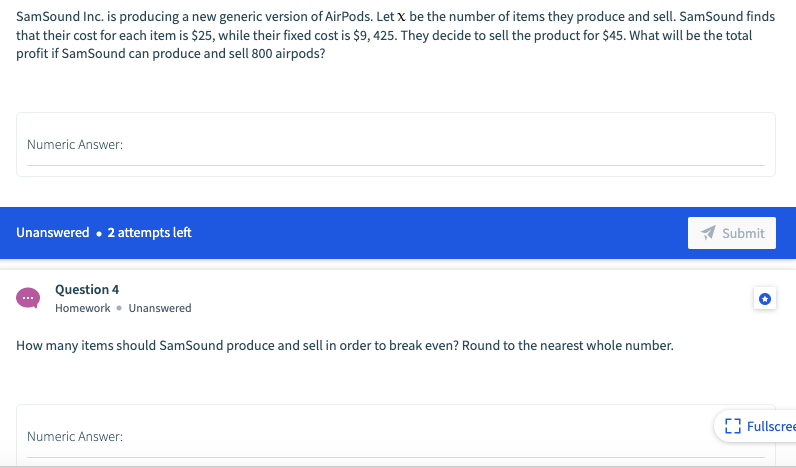 Solved SamSound Inc. is producing a new generic version of | Chegg.com