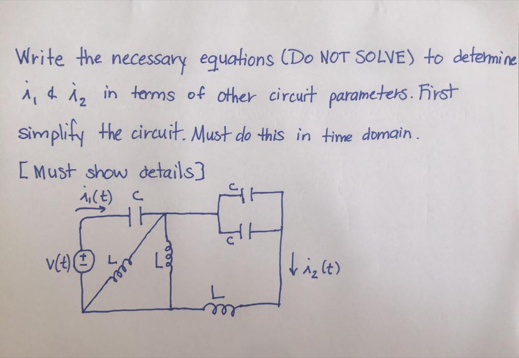 Solved Write the necessary equations (DO NOT SOLVE) to | Chegg.com