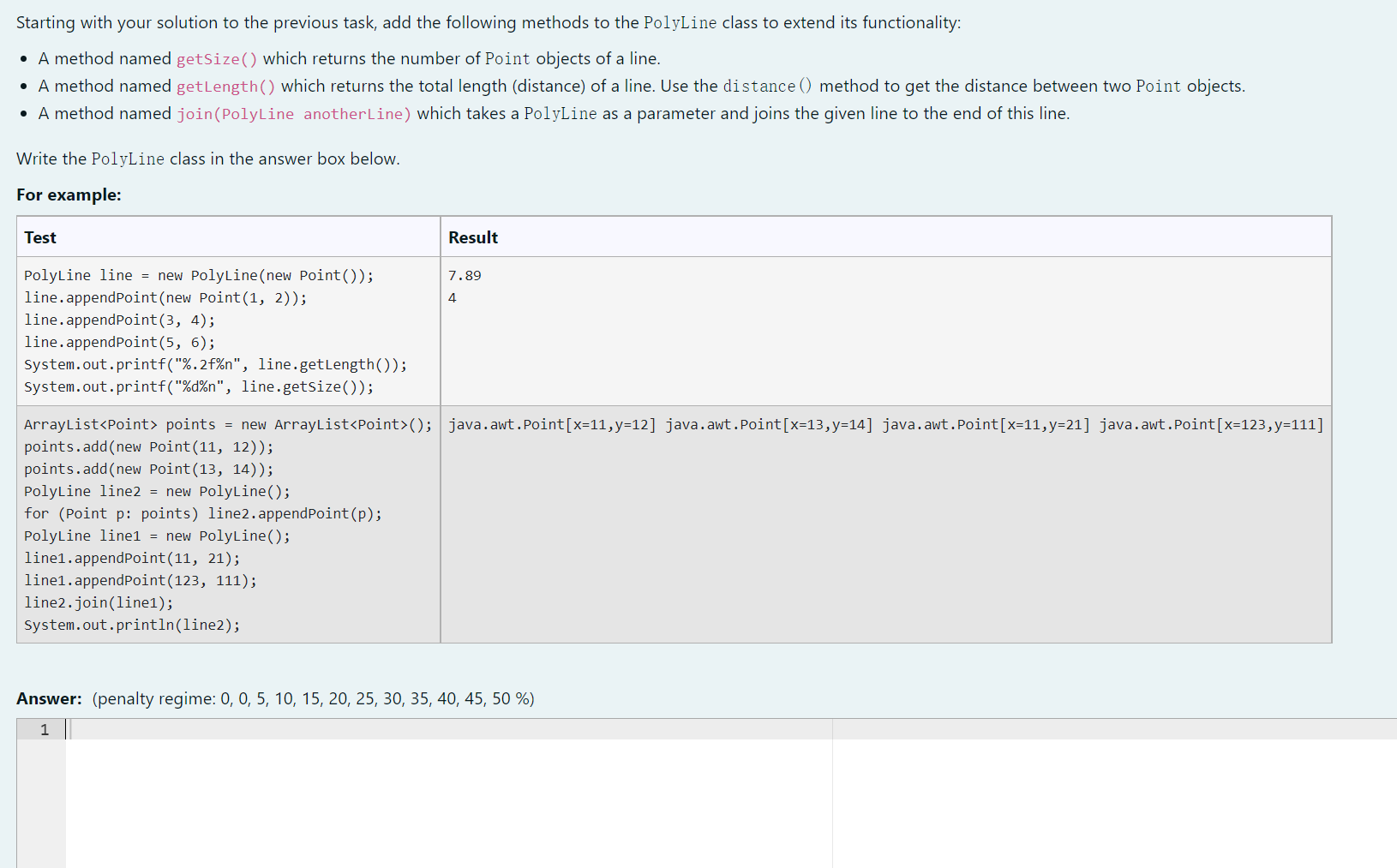 Solved Define a class named MyLine which represents lines. | Chegg.com