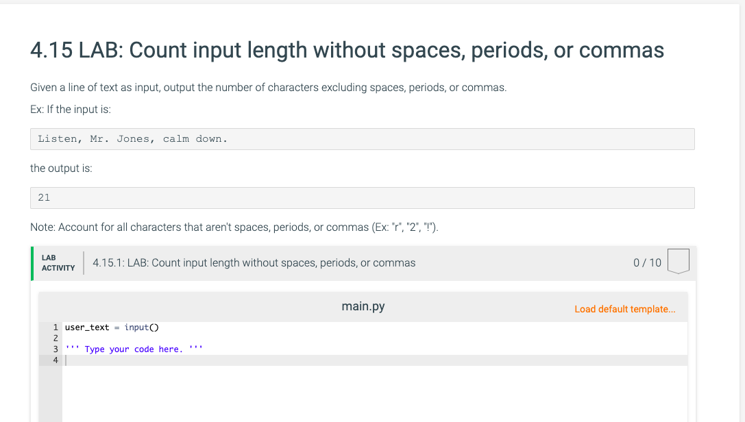 Solved 415 Lab Count Input Length Without Spaces Perio 8803