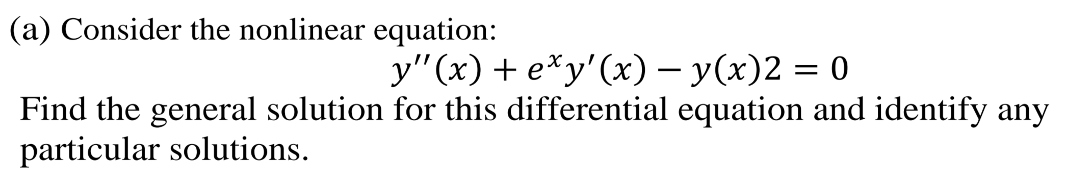 Solved Consider the nonlinear | Chegg.com