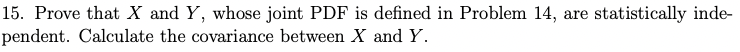 Solved 14. The random vector (X,Y) is uniformly distributed | Chegg.com