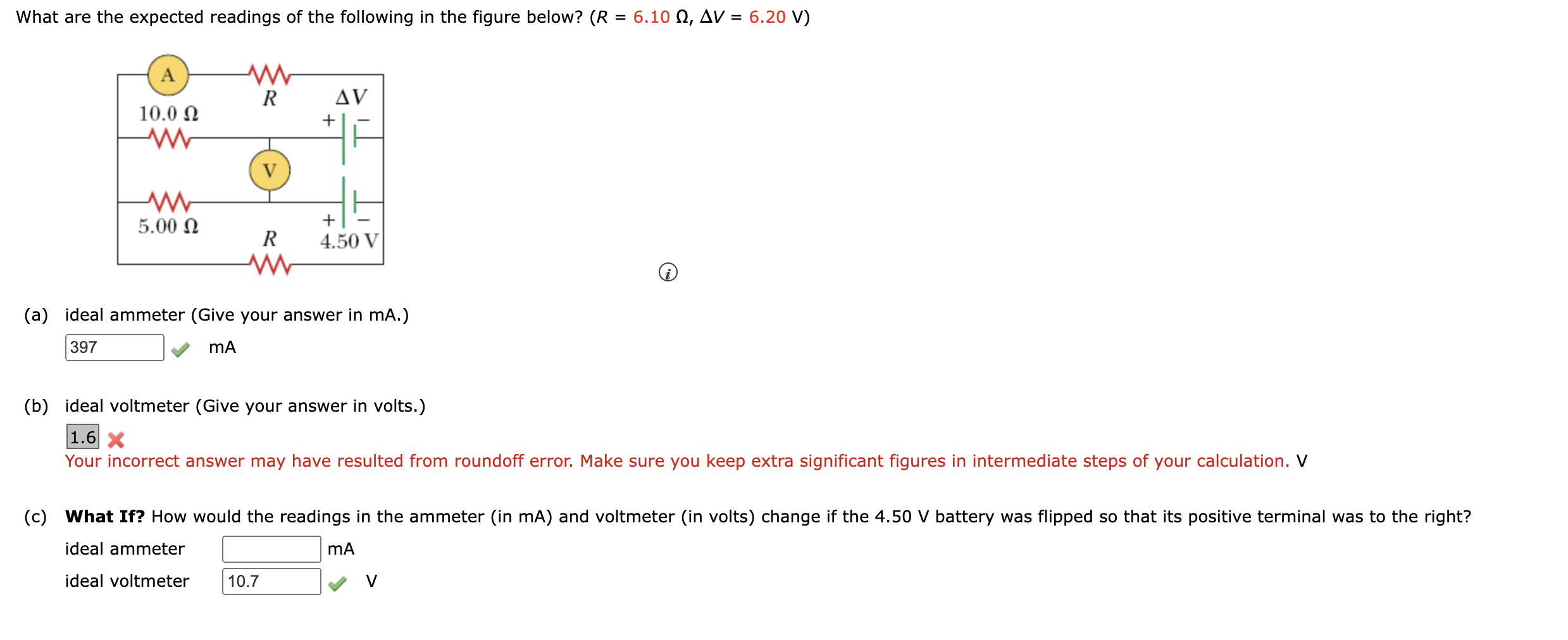 Solved What are the expected readings of the following in | Chegg.com