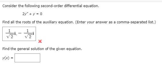 Solved Consider the following second-order differential | Chegg.com