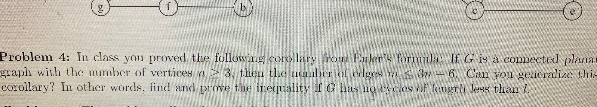 Solved g Problem 4: In class you proved the following | Chegg.com