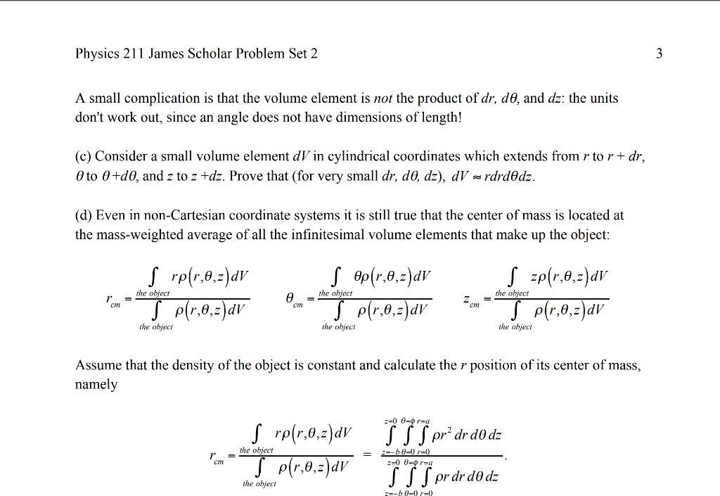 Solved In class we discussed calculation of the position of | Chegg.com