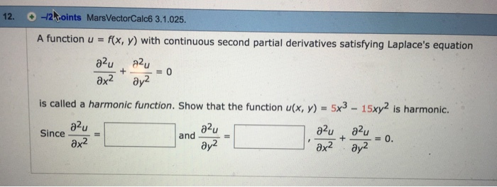 Solved A function u = f(x, y) with continuous second partial | Chegg.com