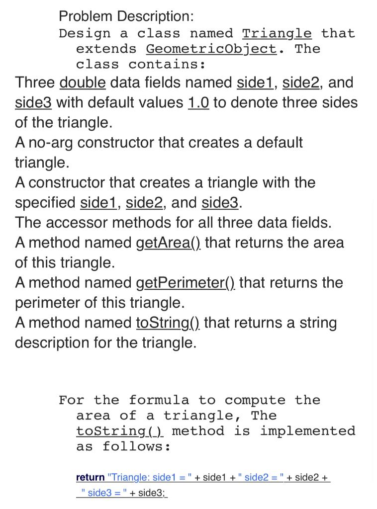 Solved 1. Draw the UML diagram that involves the classes | Chegg.com
