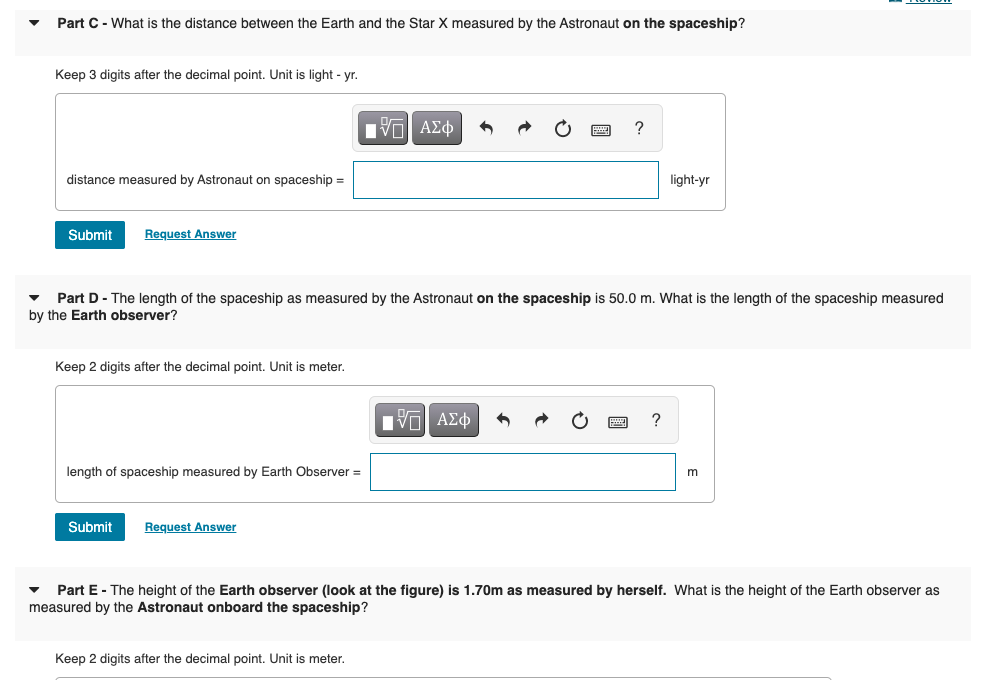Solved 1 Review Learning Goal: Space Travel An astronaut | Chegg.com