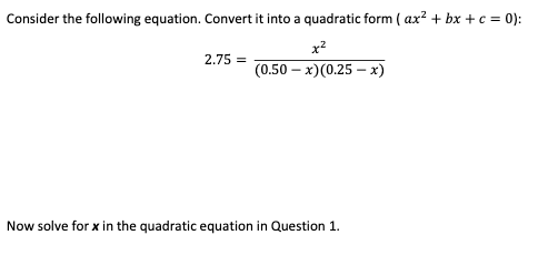 Solved Consider the following equation. Convert it into a | Chegg.com