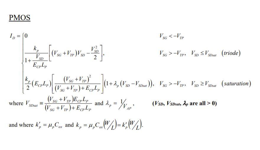 Solved Use these technology parameters as needed: NMOS: Vrno | Chegg.com