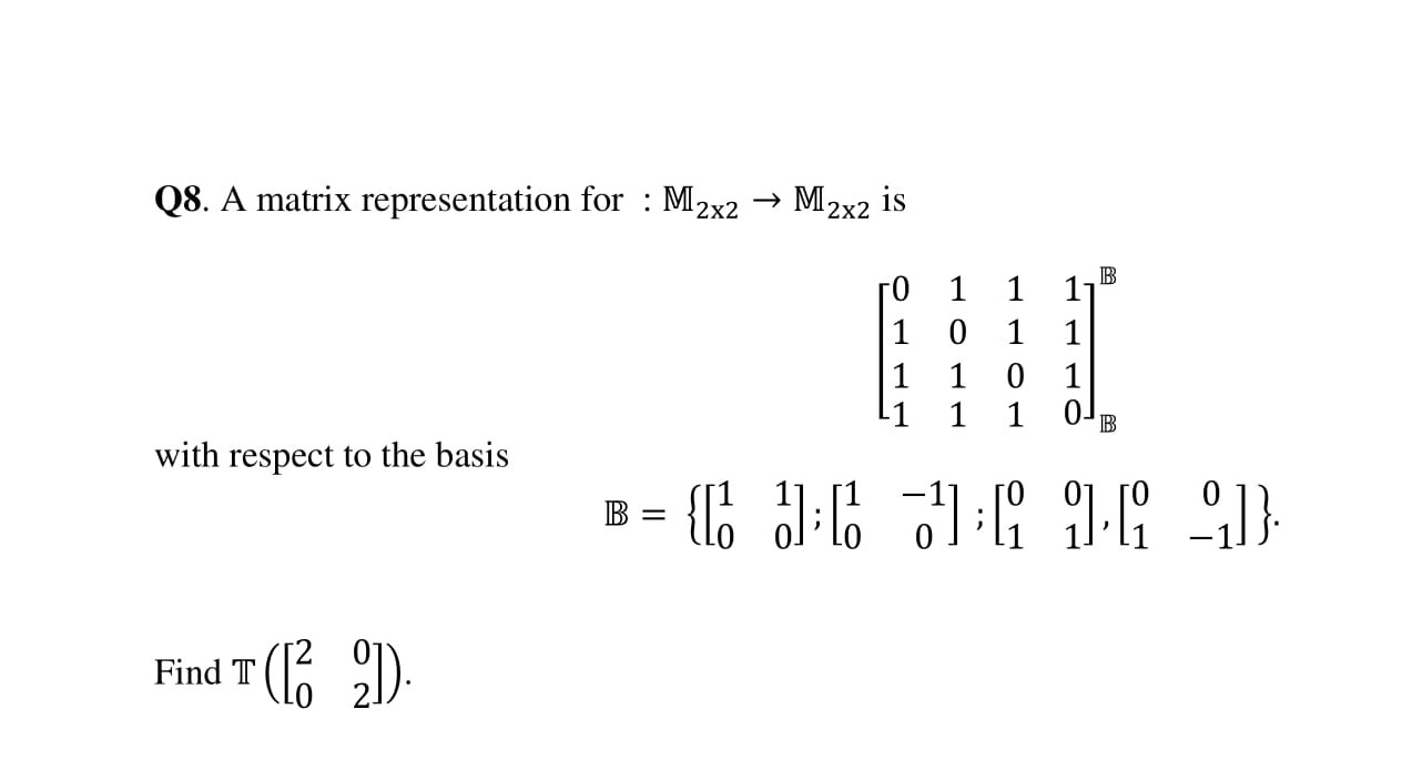 Solved Q5. Determine whether the following transformation | Chegg.com
