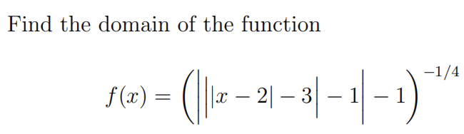 Solved Find the domain of the function | Chegg.com