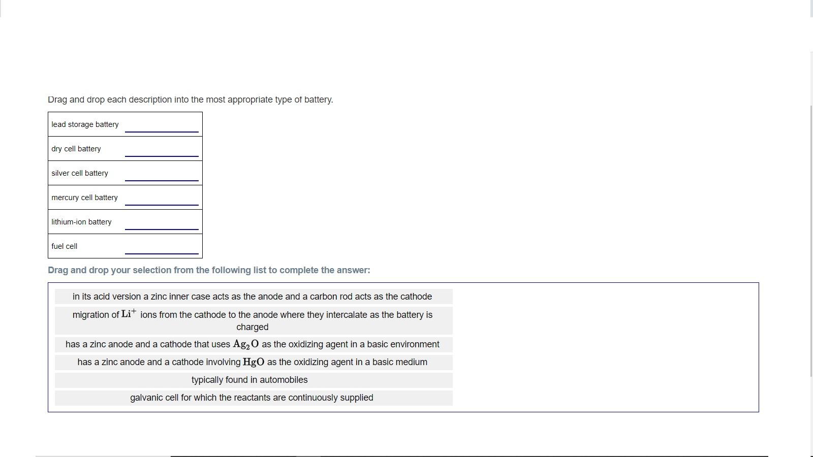 Solved Drag and drop each description into the most | Chegg.com