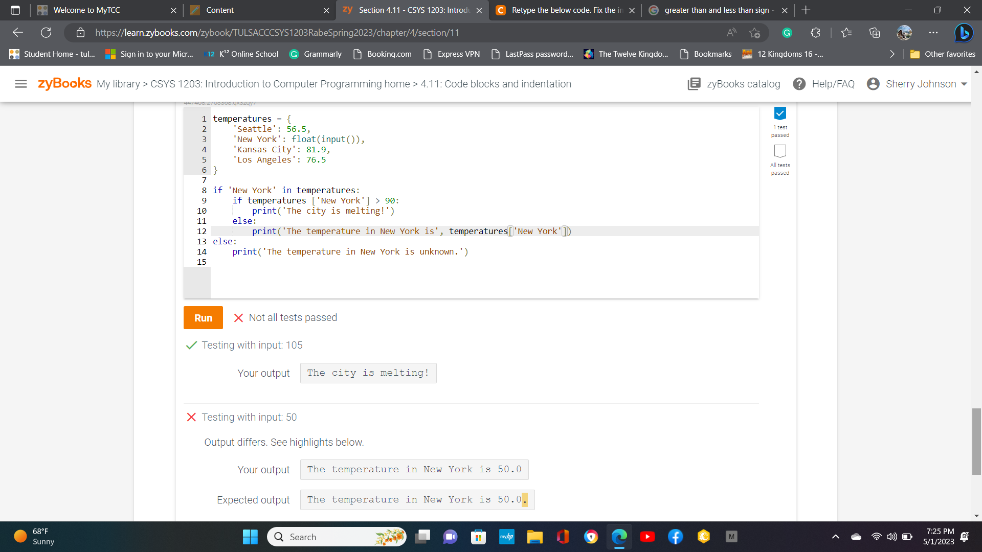 Solved CHALLENGE ACTIVITY 4.11.1: Indentation: Fix the | Chegg.com Solved CHALLENGE ACTIVITY 4.11.1: Indentation: Fix the | Chegg.com