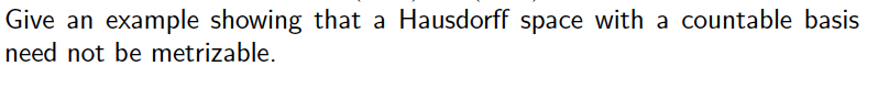 Solved Give an example showing that a Hausdorff space with a | Chegg.com