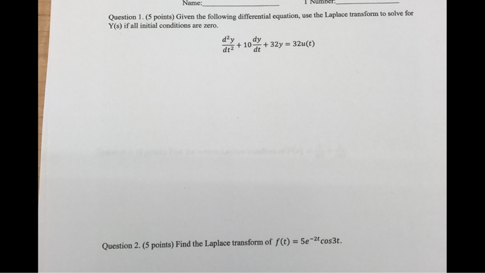 Solved Given the following differential equation, use the | Chegg.com